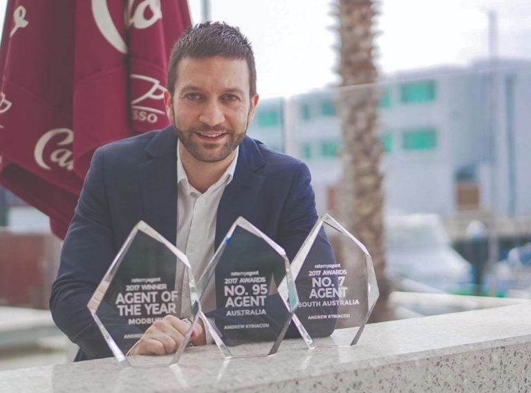 AK with awards 2017 - Andrew Kyriacou